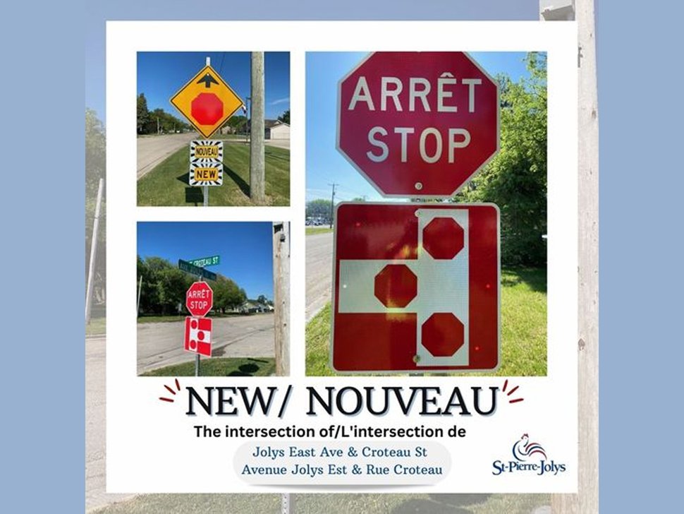 New 3 Way Stop Improves Safety In St Pierre Jolys Neighborhood